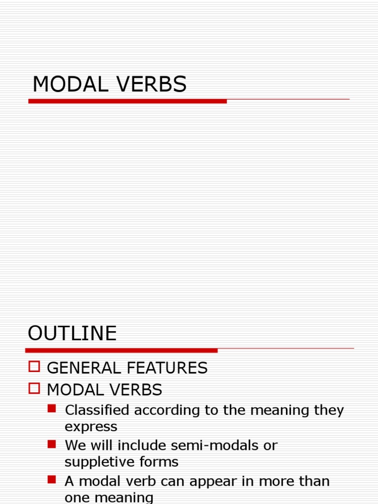 Modal Verbs | PDF | Languages | Language Arts & Discipline