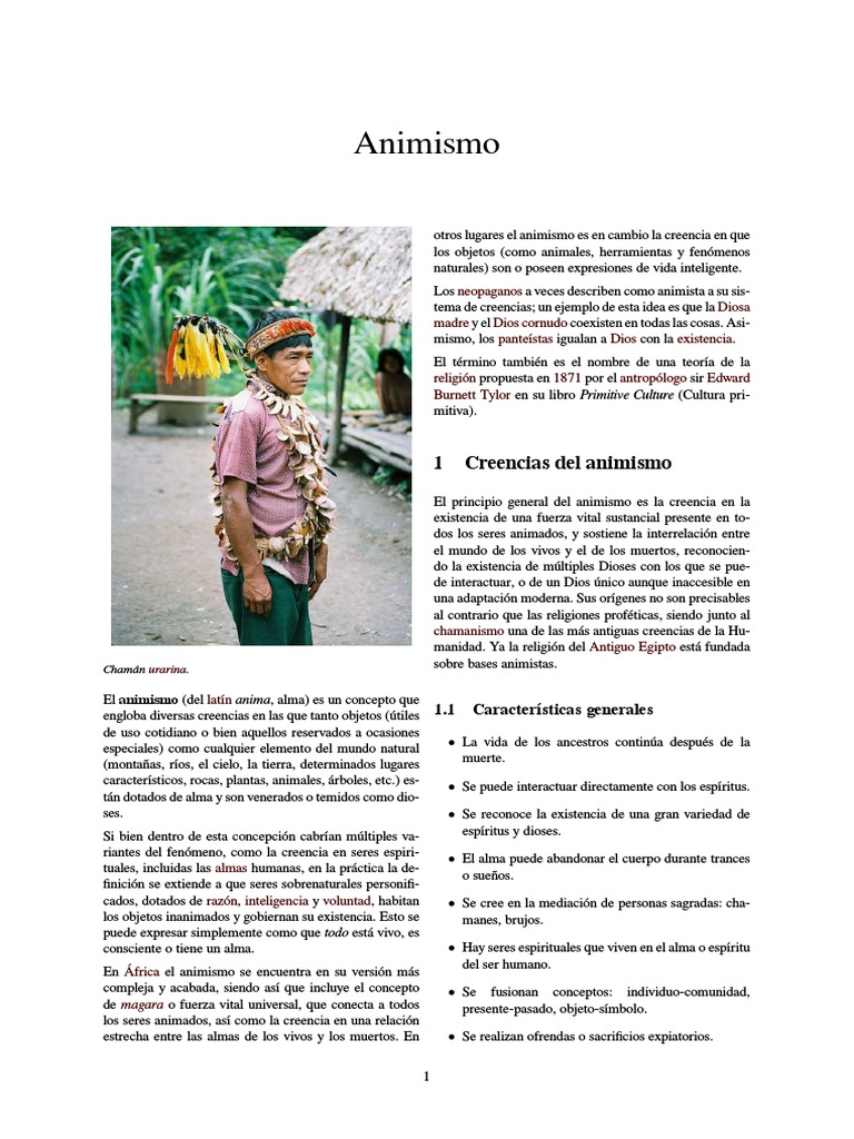 Características y Creencias del Animismo | PDF | Creencia religiosa y ...