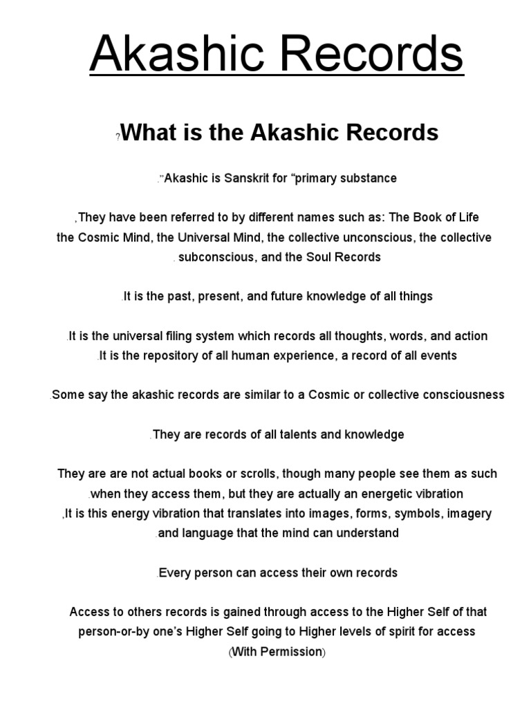 Akashic Records Attunement | PDF | Business