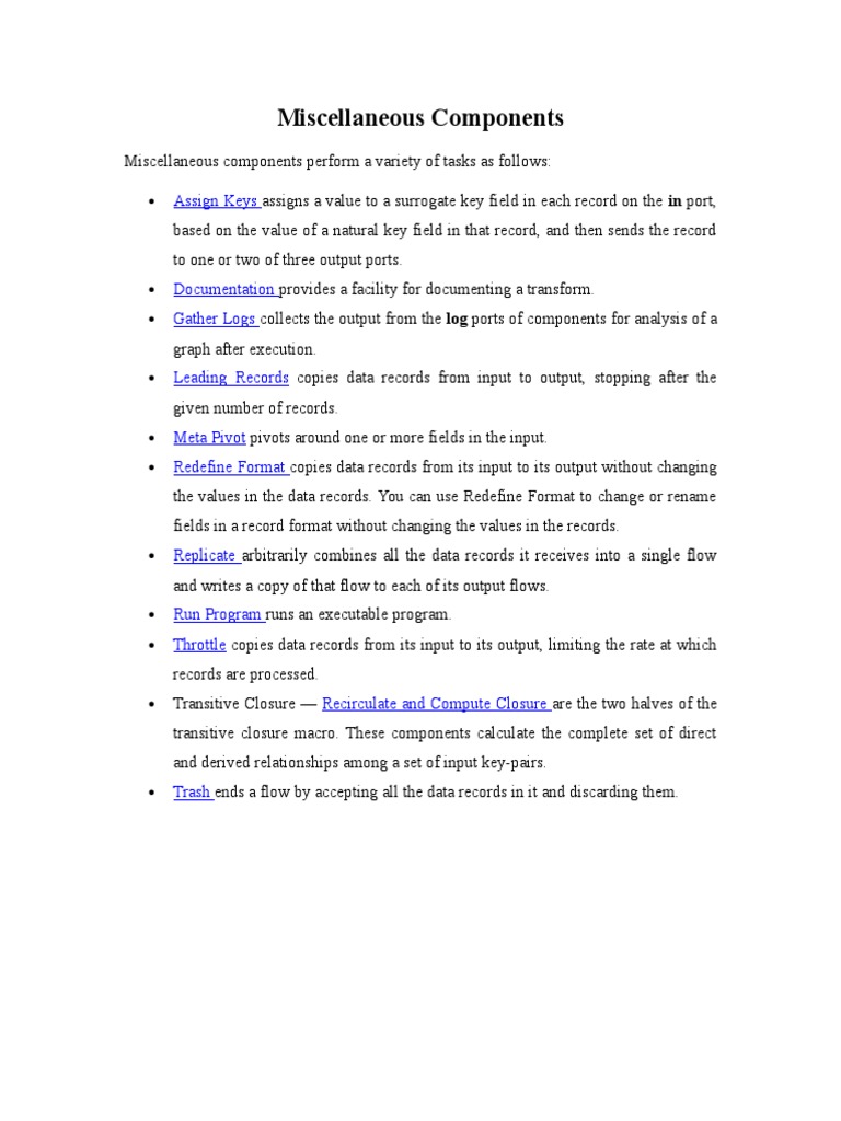 An Overview of Miscellaneous Ab Initio Components and Their Functions | PDF | Parameter ...