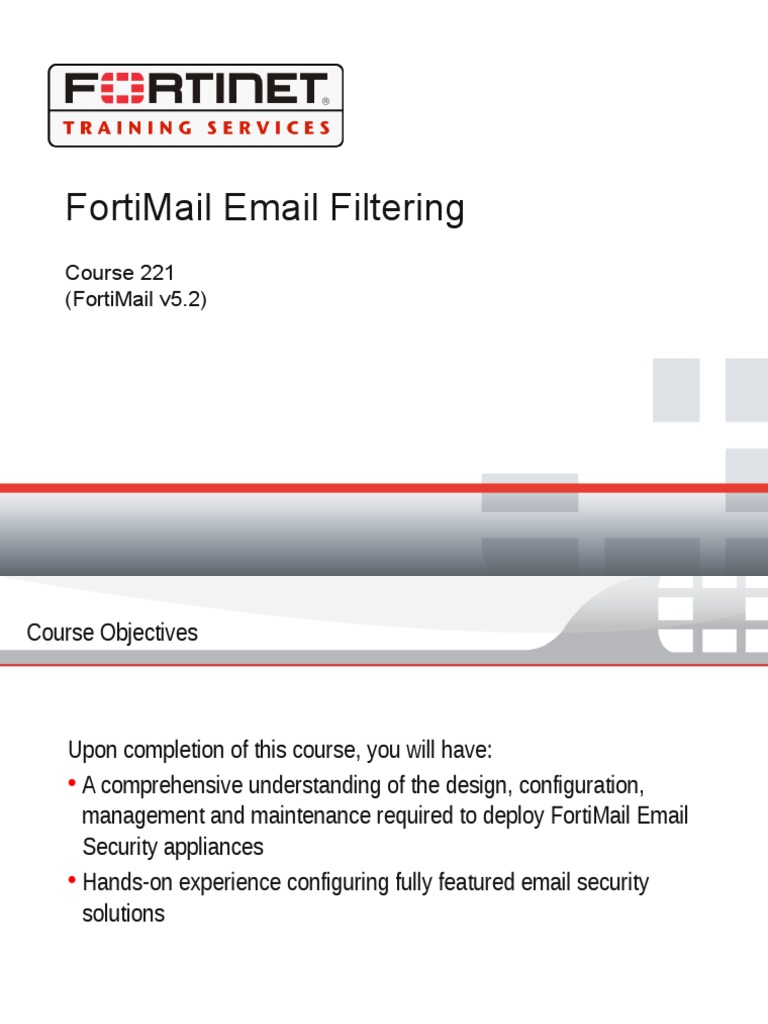 01 - FortiMail - Overview | PDF | Email | Network Protocols