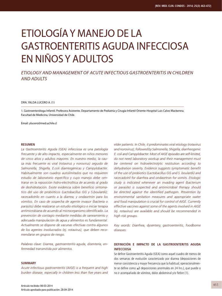 Gastroenteritis | PDF | Diarrea | Escherichia coli