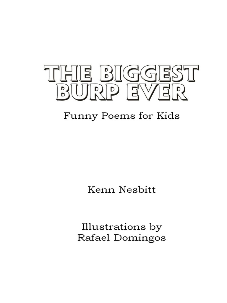 The Biggest Burp Ever Sample | PDF | Leisure