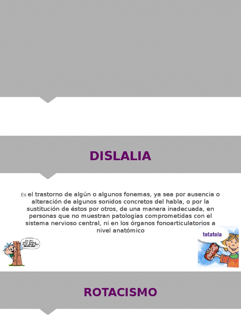 Rotacismo y Lambdacismo en Adultos | PDF | Artes del Lenguaje y ...