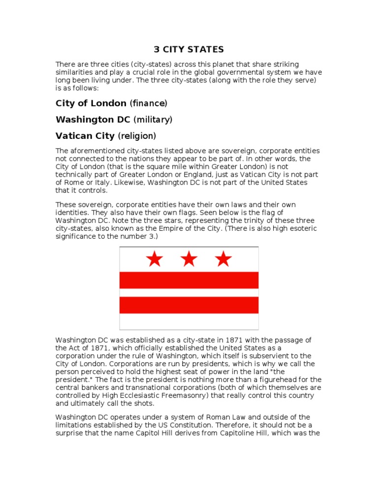 Three Sovereign City-States Explained | PDF | Travel