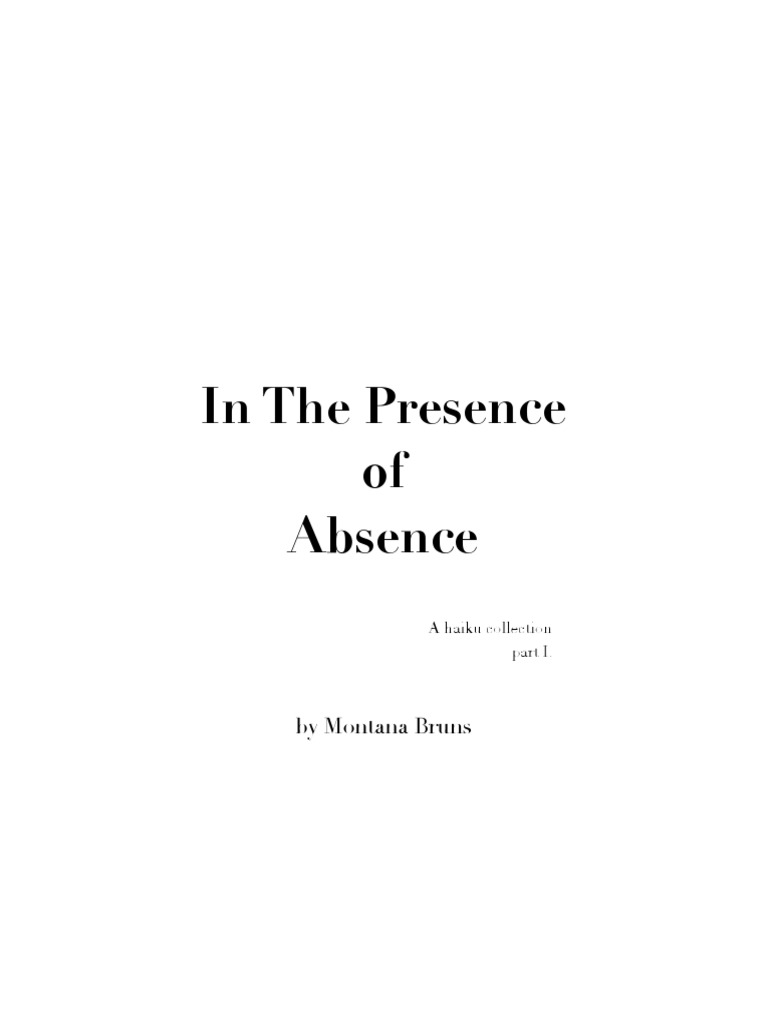 In The Presence of Absence | PDF