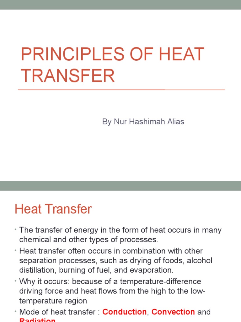 Principle Heat Transfer | PDF | Thermal Conduction | Thermal Conductivity