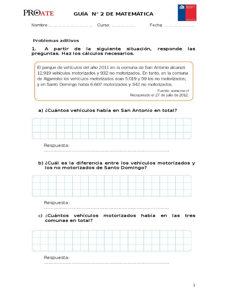 Guia 2 Mate Tercero | PDF | Informática