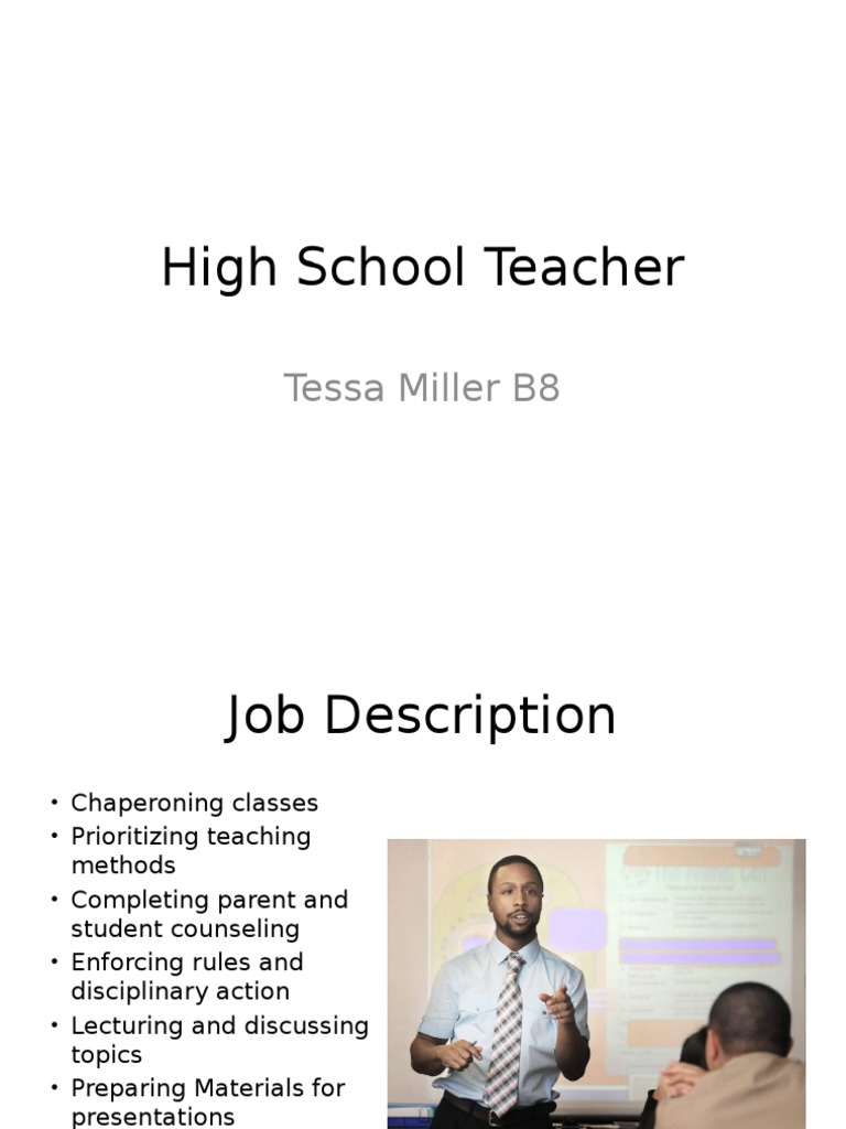 High School Teacher | PDF