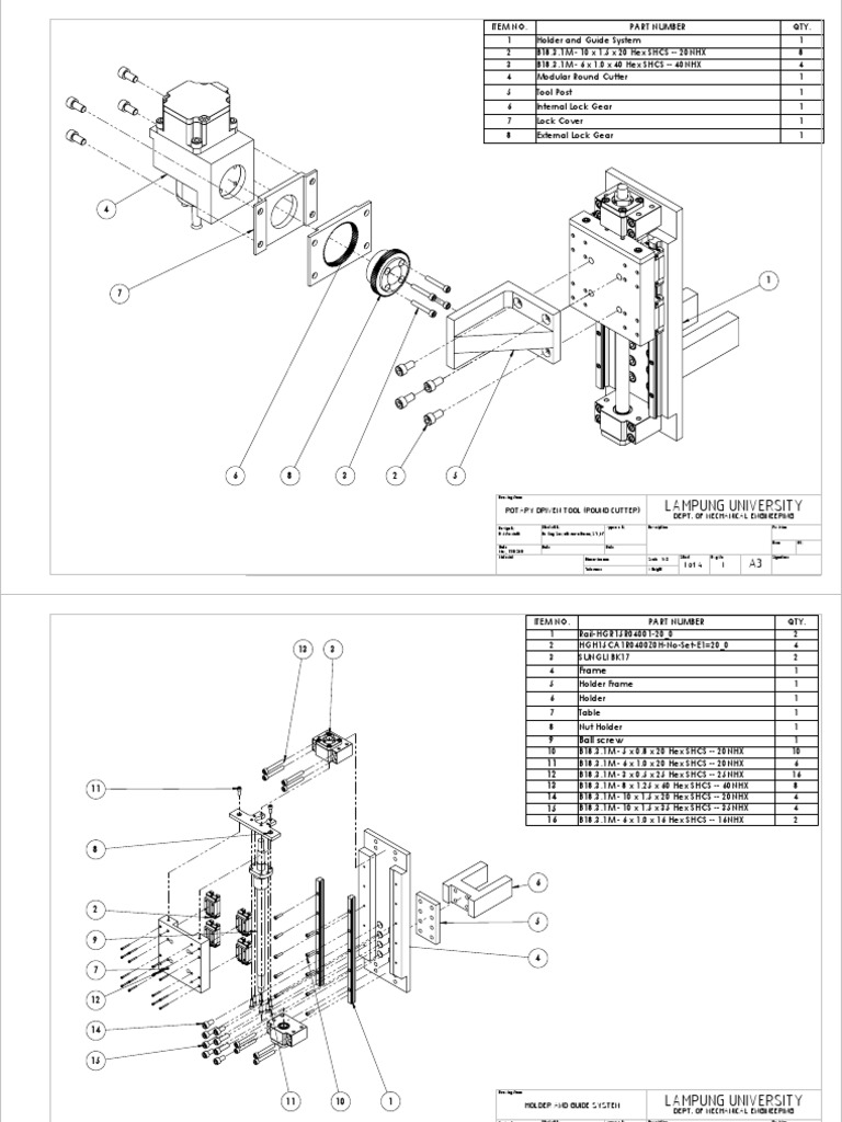 Assembly Drawing | PDF | Industrial Processes | Metalworking