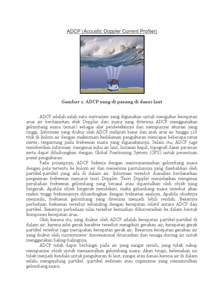 Prinsip Kerja ADCP | PDF
