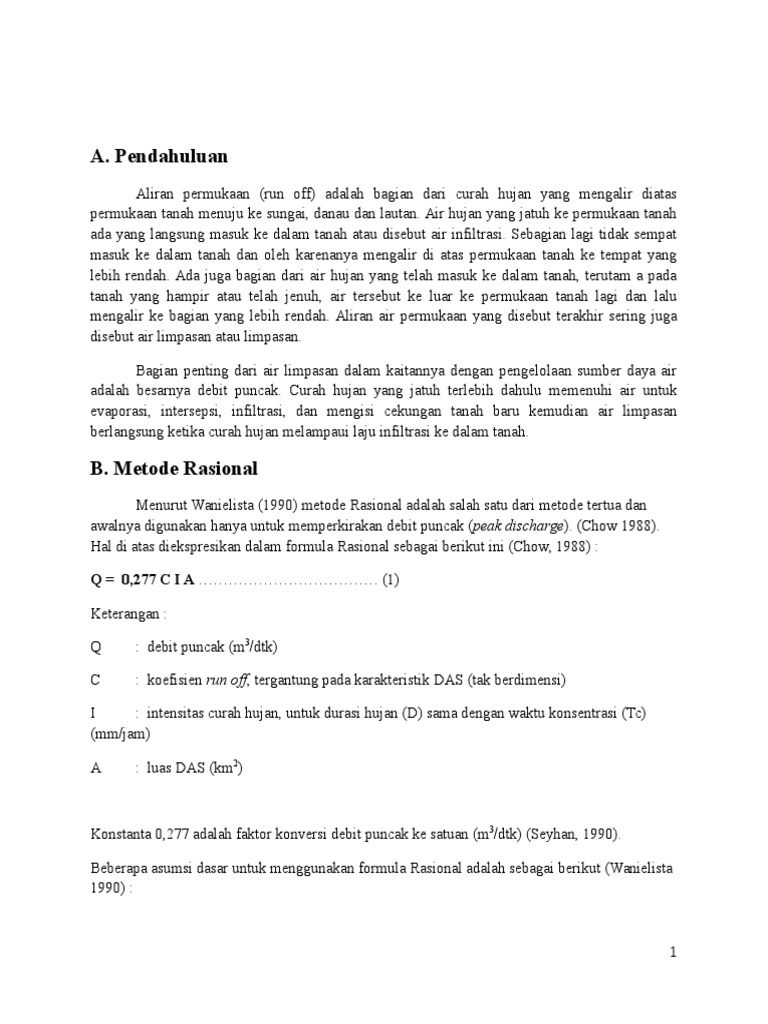 Metode Rasional | PDF