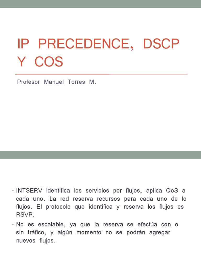 IP Precedence, DSCP y CoS | PDF | Informática