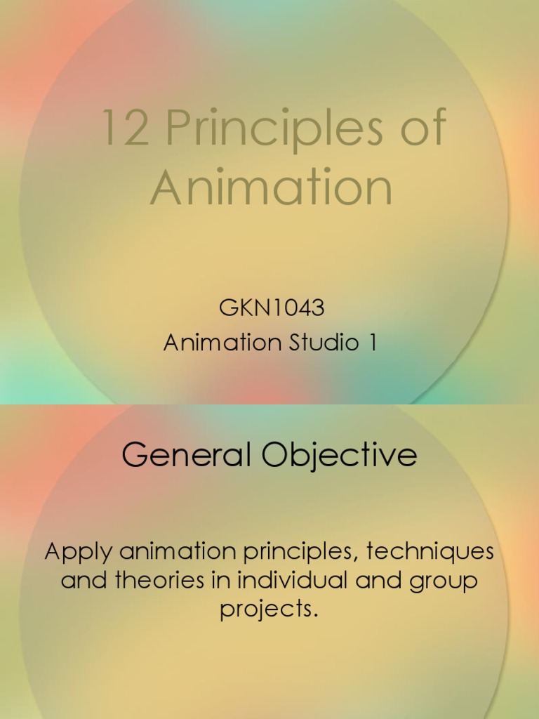 12 Principles of Animation 2015 | PDF | Animation | Science