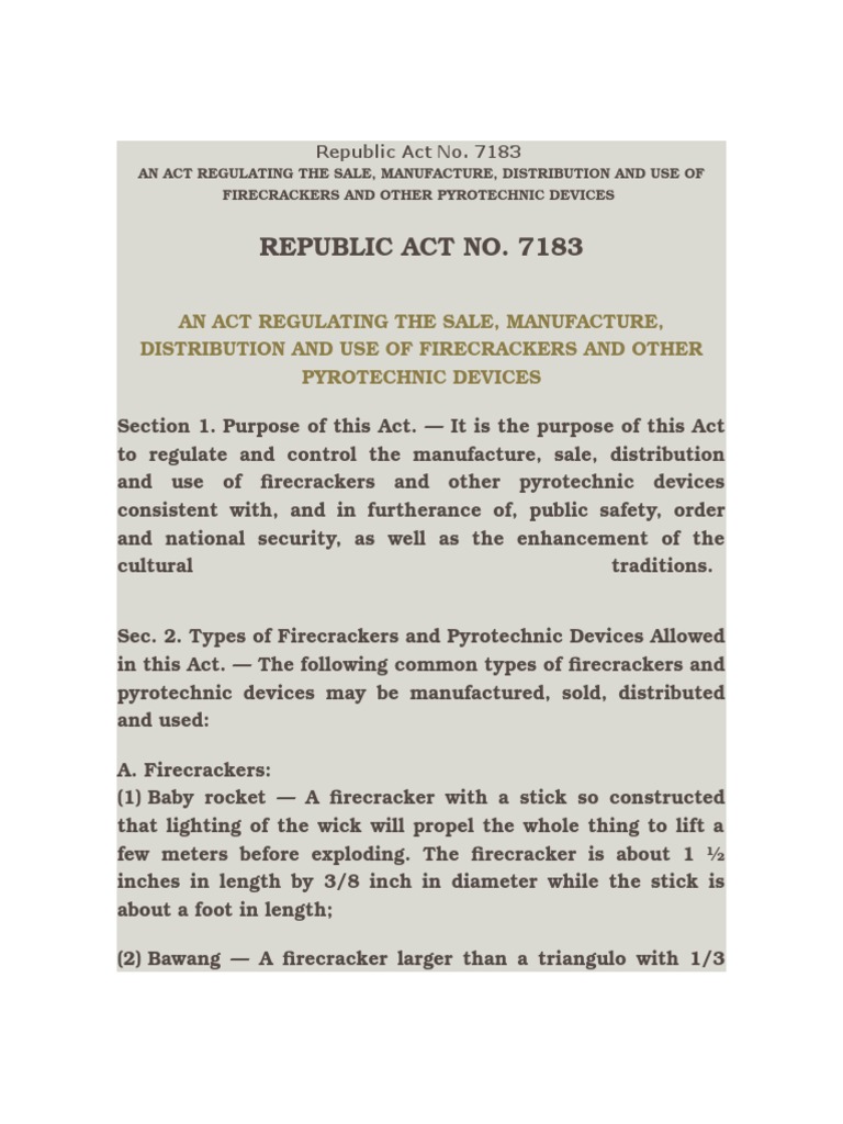 Republic Act No 7183 | PDF | U.S. Securities And Exchange Commission ...