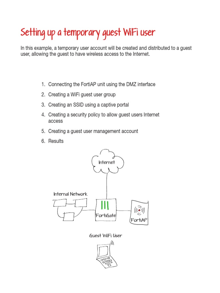 Setup Temporary Guest WiFi Access Guide | PDF | Wi Fi | User (Computing)