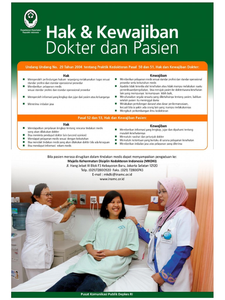 Poster Hak & Kewajiban Pasien PDF | PDF