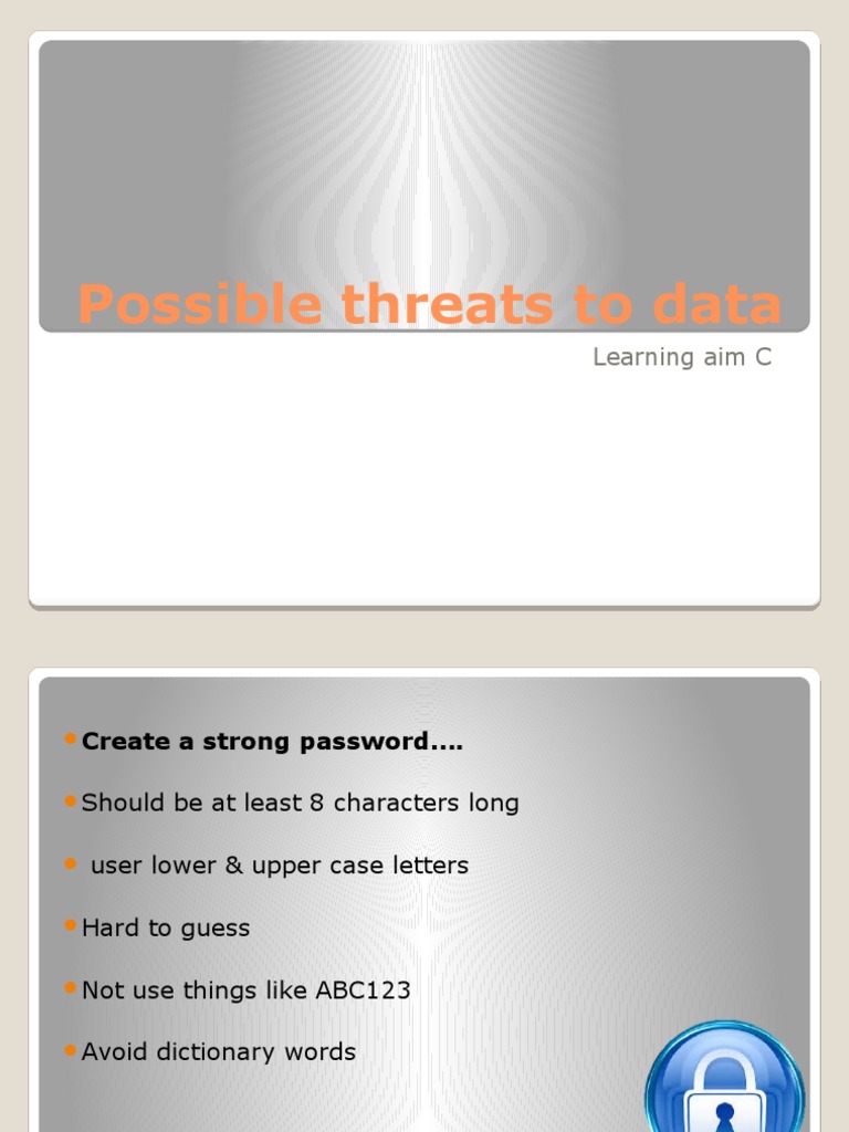Data Security Threats and Prevention Guide | PDF | Computers