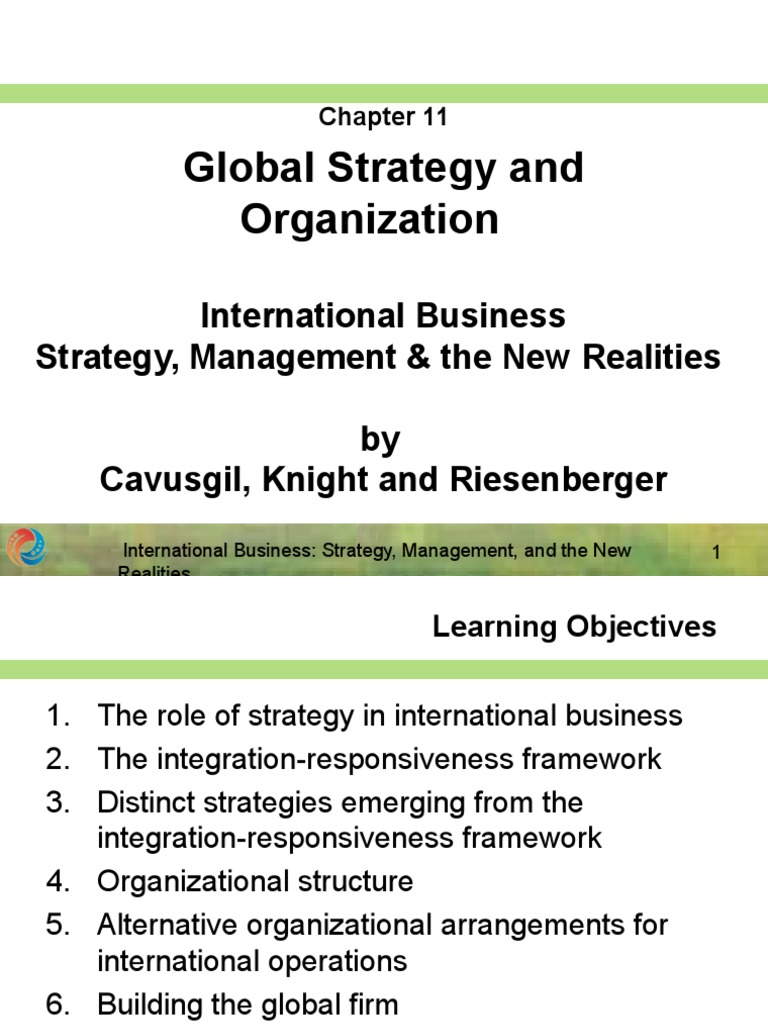 Global Strategy | PDF | Organizational Structure | Strategic Management