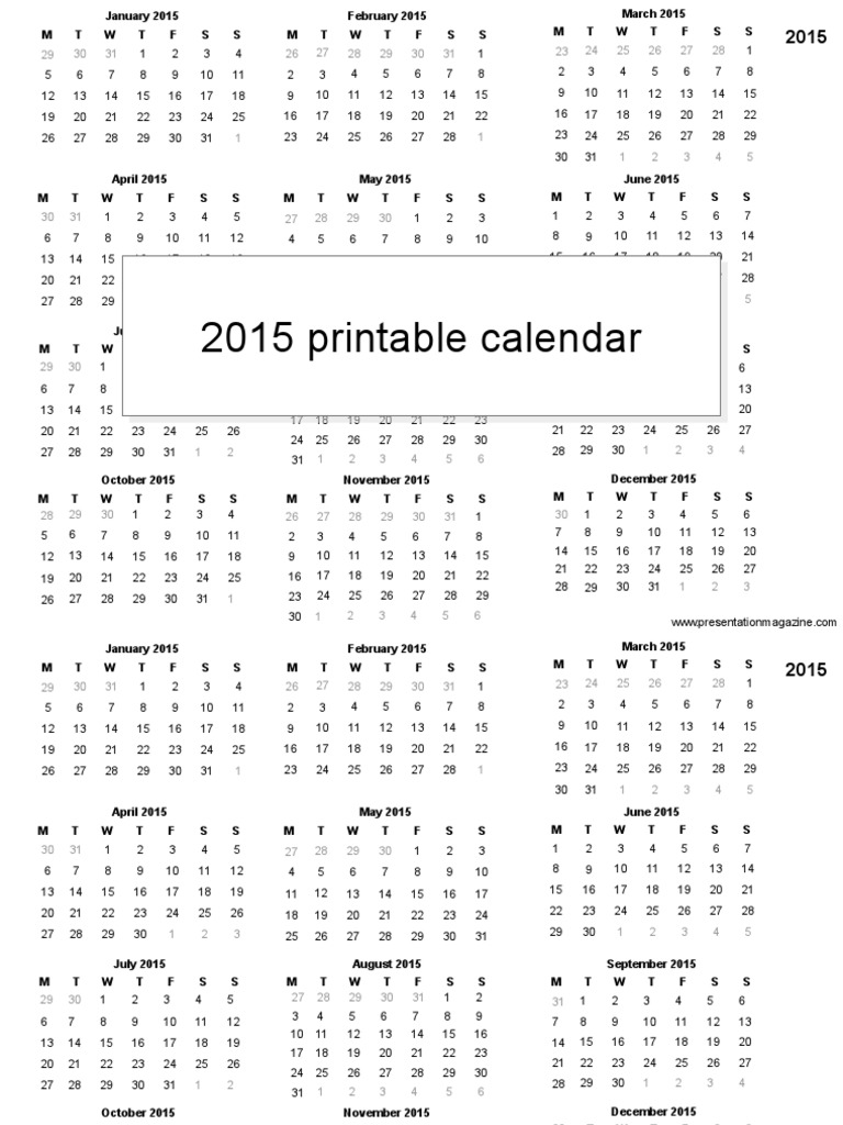 Printable Calendar | PDF | Media Sharing | Websites