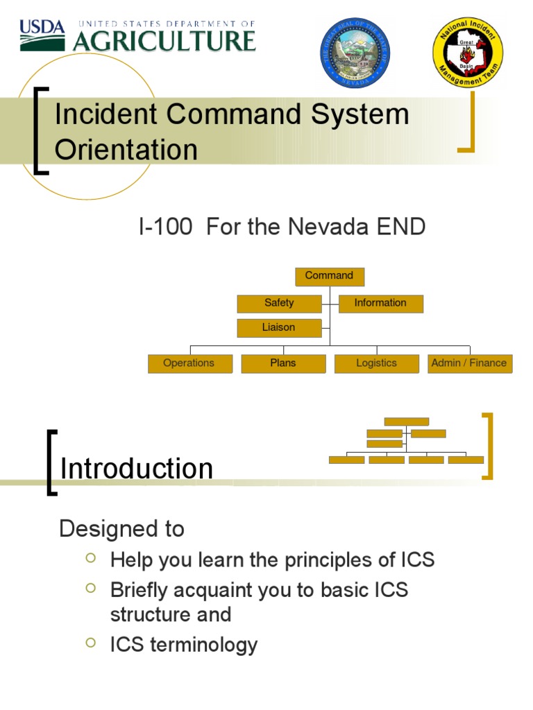Incident Command System Orientation | PDF | Incident Command System ...