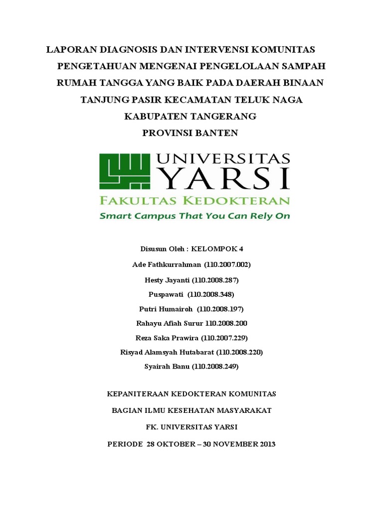 Cover Dan Logo Yarsi | PDF | Ilmu Sosial