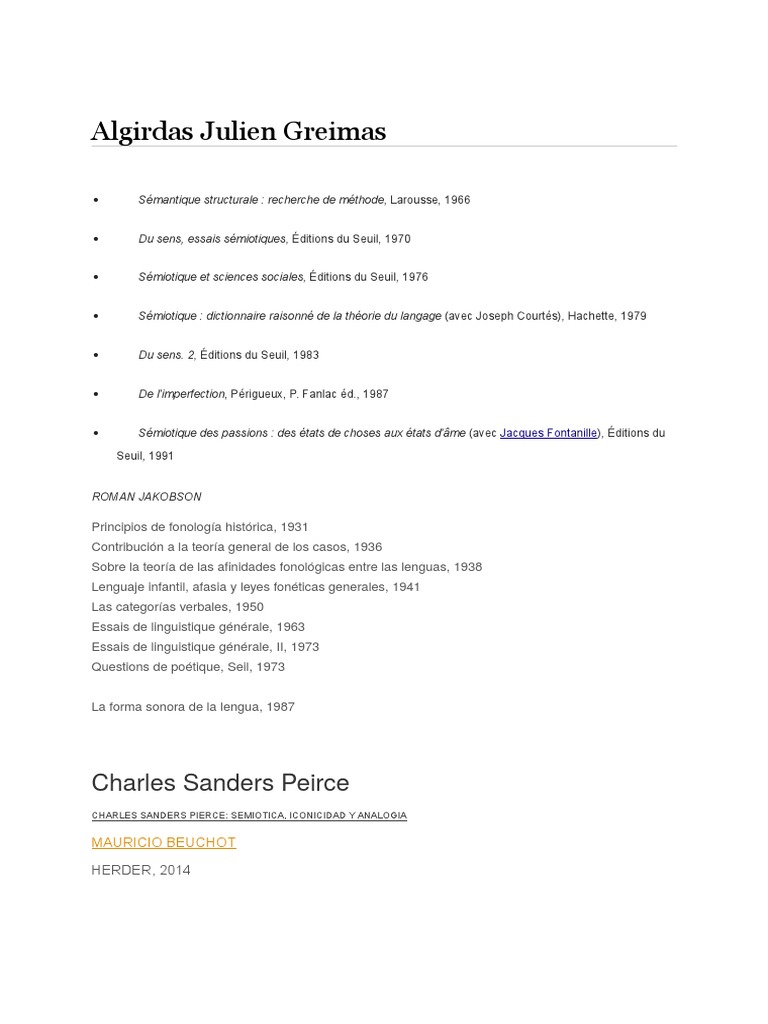 Algirdas Julien Greimas | PDF | Semiótica | Antropología