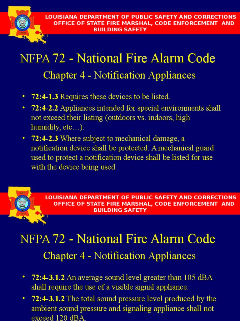 NFPA 72 Fire Alarm Code Chapter Highlights | PDF | Firefighting | Safety
