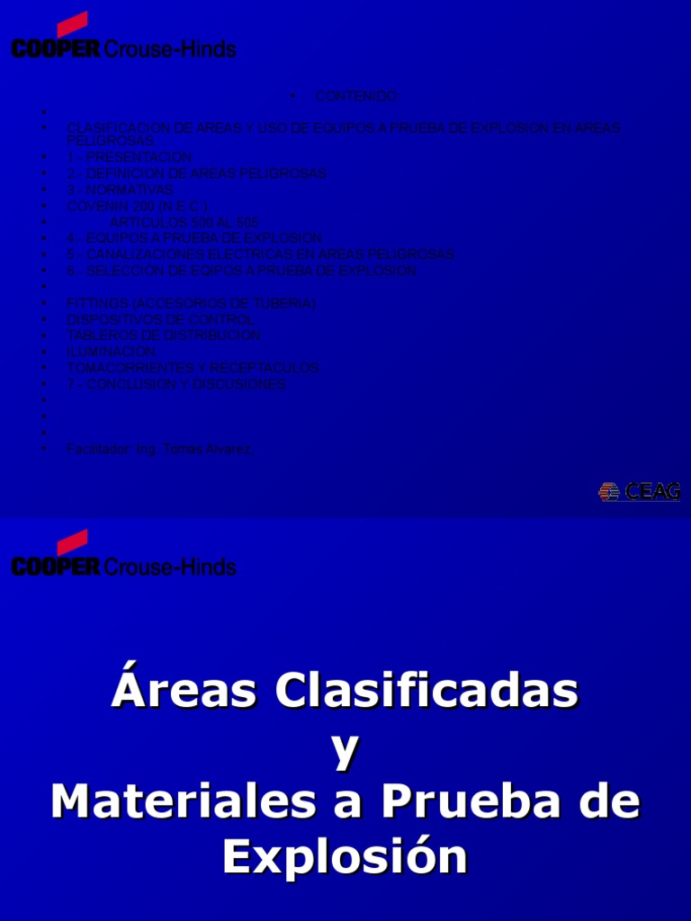 Áreas Clasificadas y Materiales a Prueba de Explosión: Una Guía ...