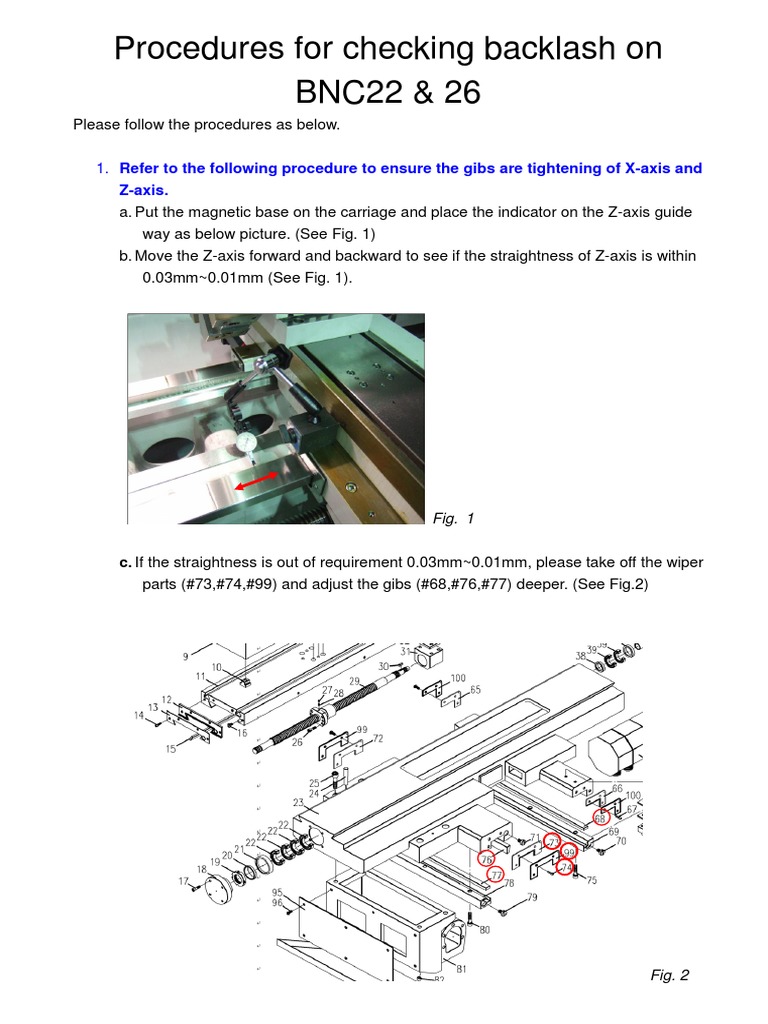 Check Backlash With FANUC Controller | PDF