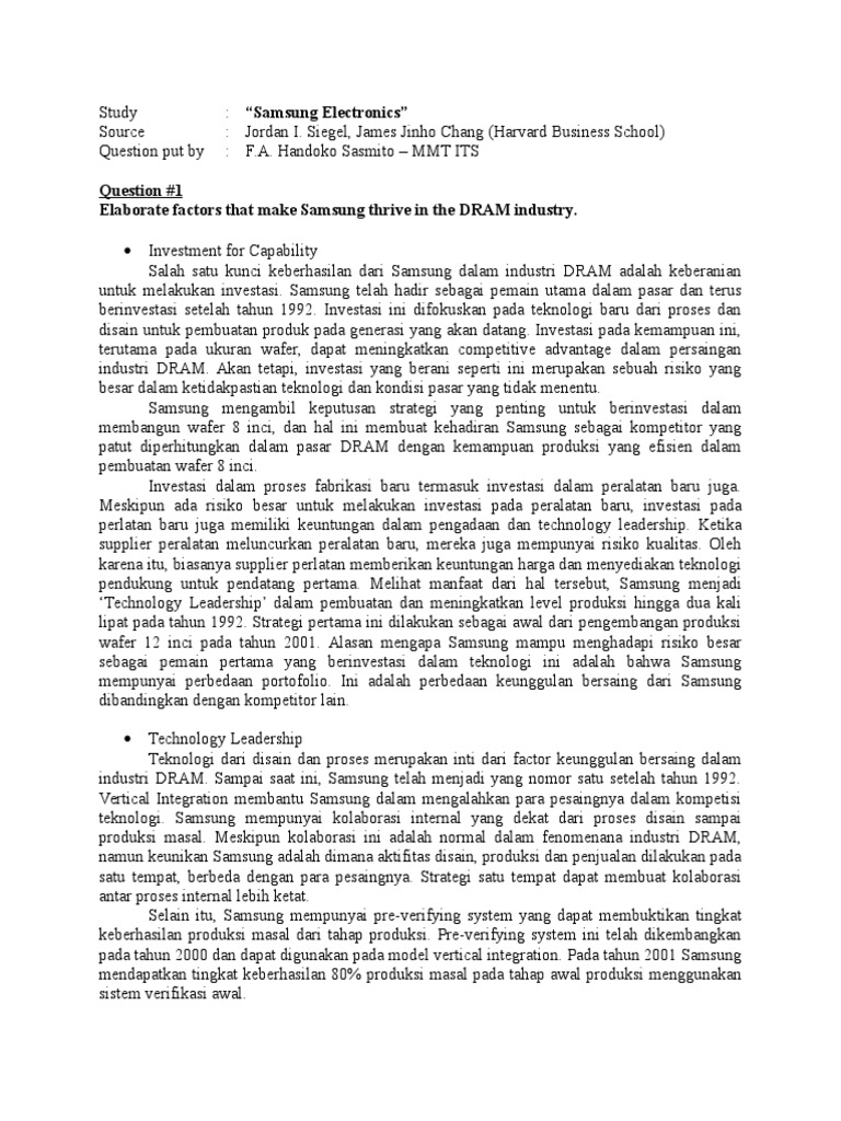 Samsung Case Study | PDF