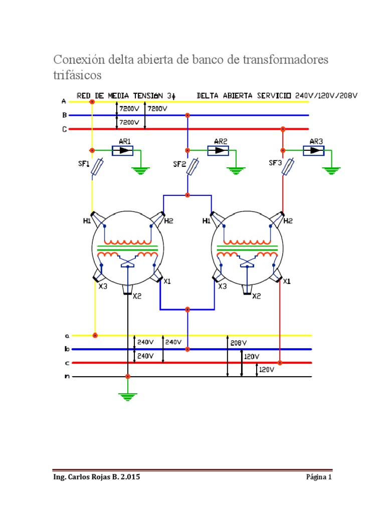 Notas Ie Carlos Rojas 08. Conexión Delta Abierta. | PDF