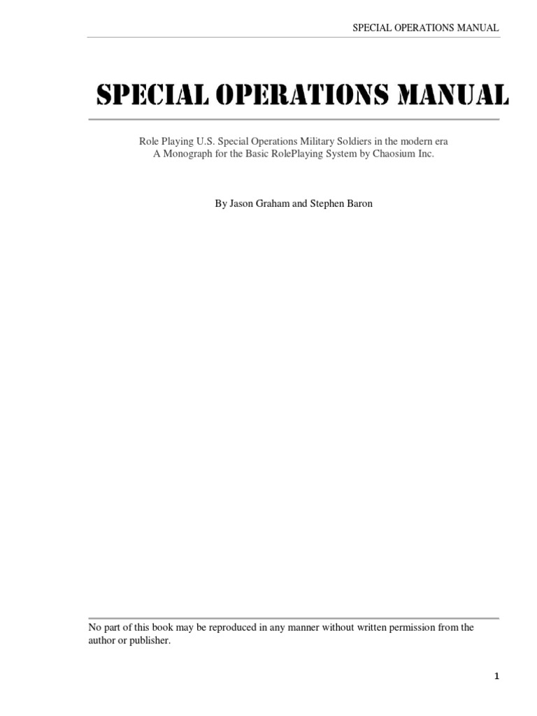 Special Operations Manual | PDF | United States Navy Sea Ls | Special ...