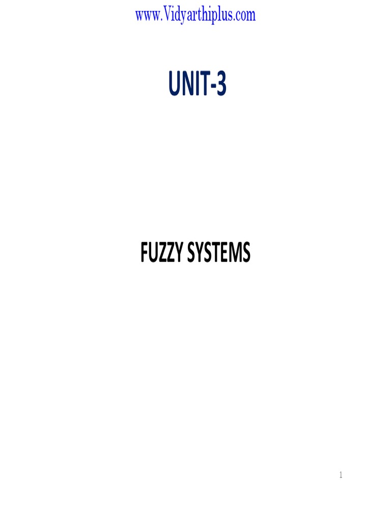 Unit Iii | PDF | Fuzzy Logic | Logic