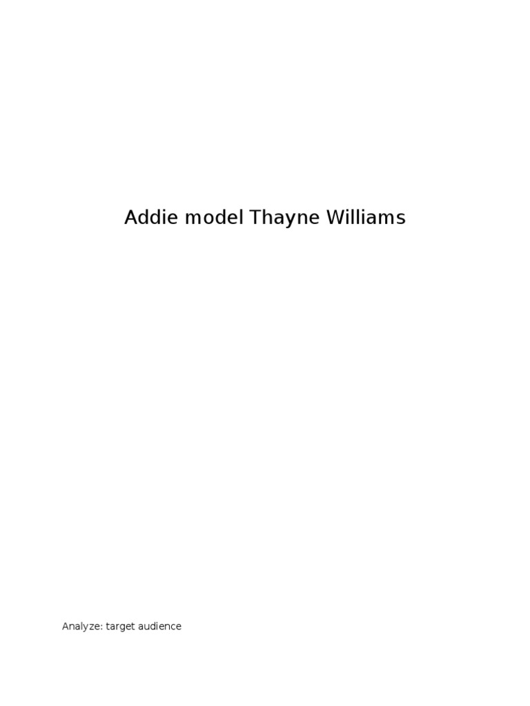 Addie Model Thayne Williams | PDF | Art