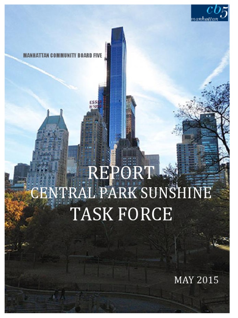 Central Park Sunshine Report | PDF | Limited Liability Company | Zoning
