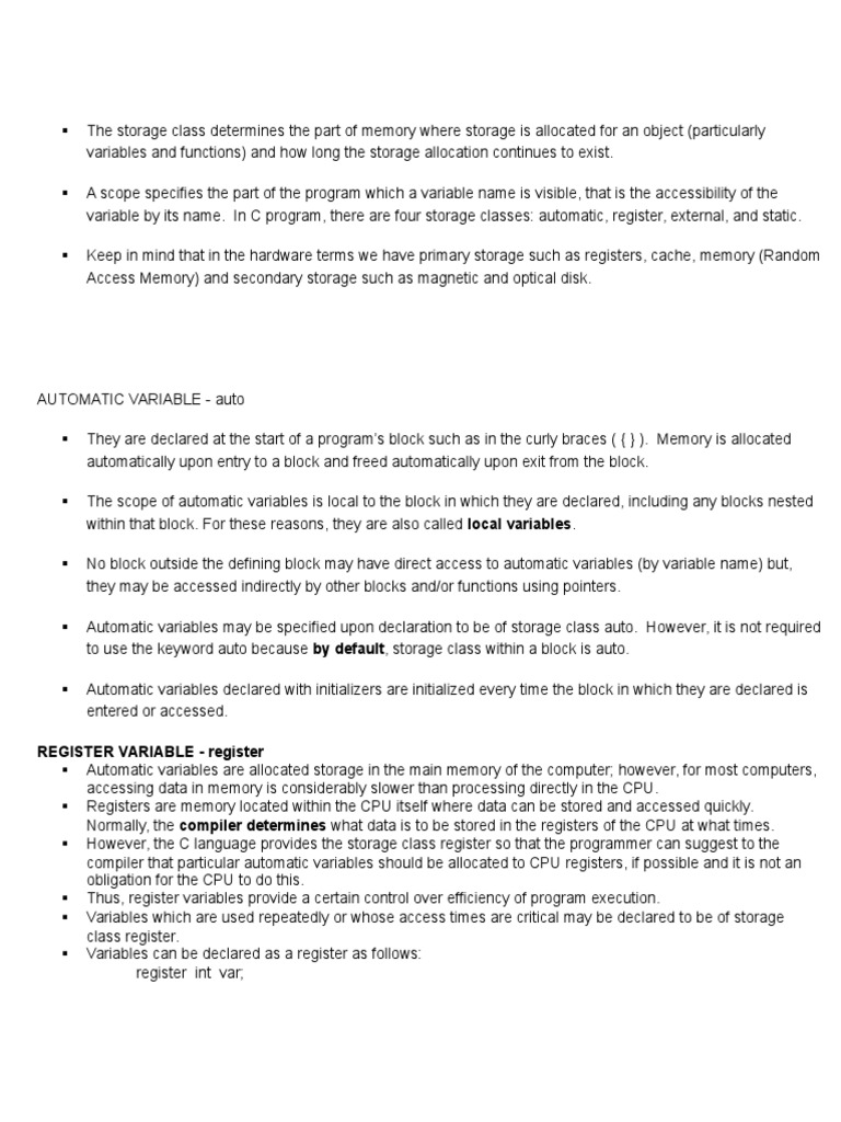 Register Variable - Register | PDF | Scope (Computer Science) | Variable (Computer Science)