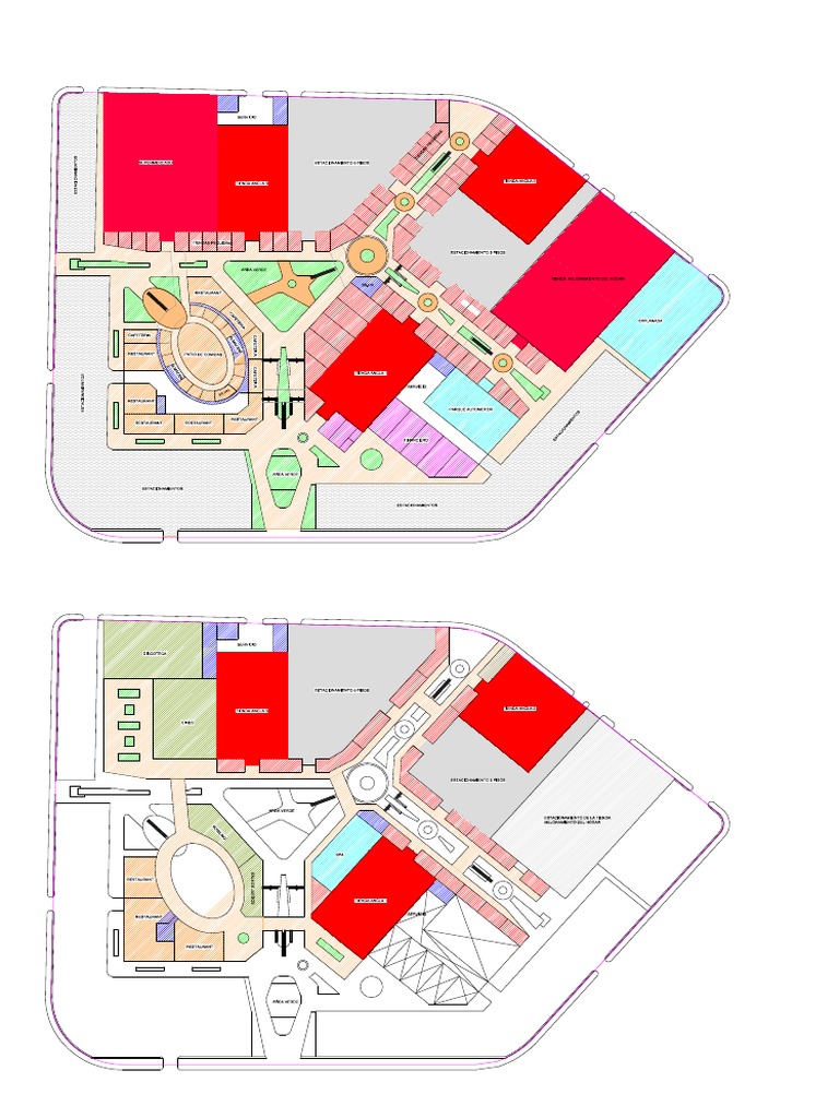 Zonificación de Un Centro Comercial | PDF