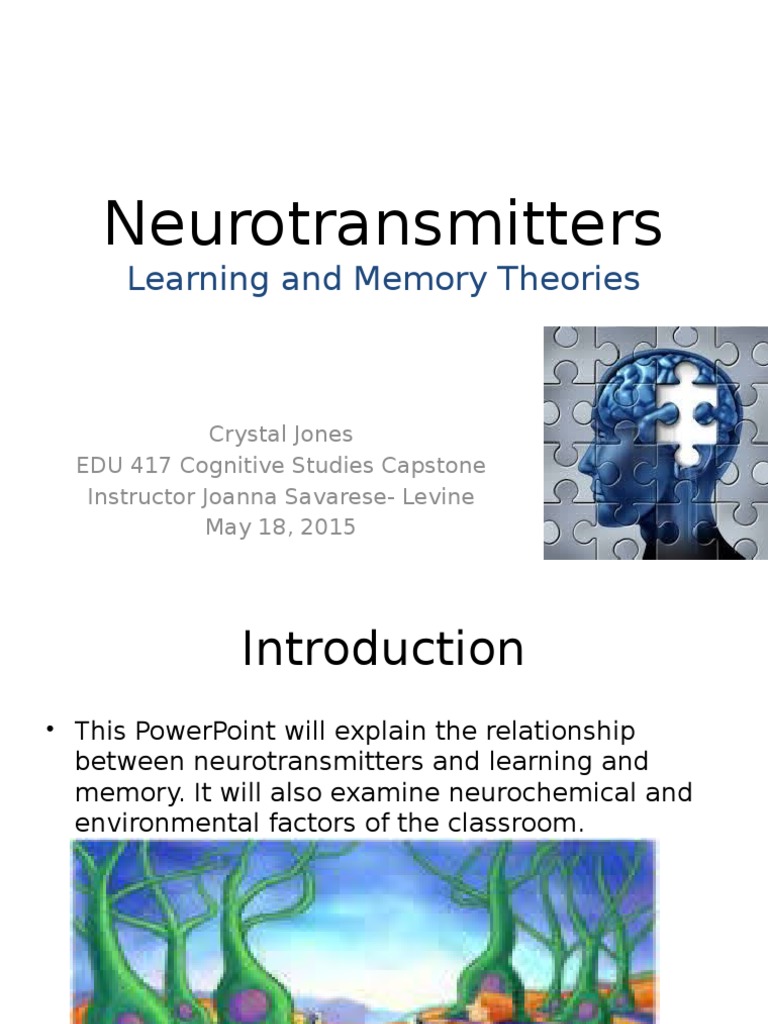 Neurotransmitters | PDF | Neurotransmitter | Memory