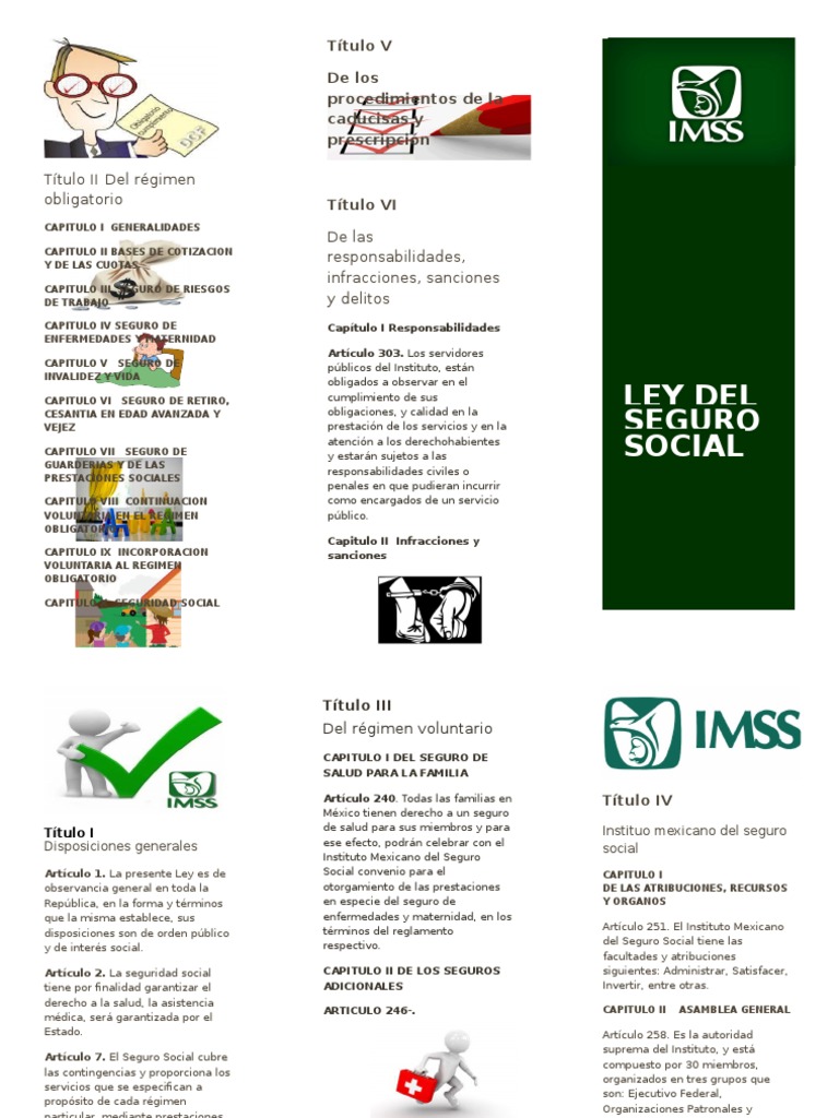 Triptico IMSS | Gobierno | Política