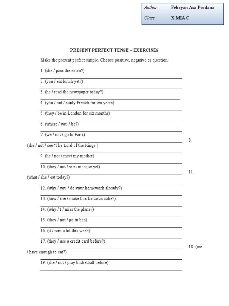 Present Perfect + Simple Past + Dialogue | PDF