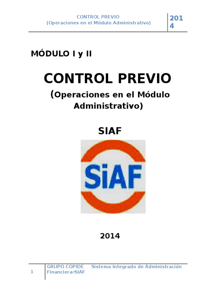 Mod III - Control Previo | PDF | Contabilidad | Devengo