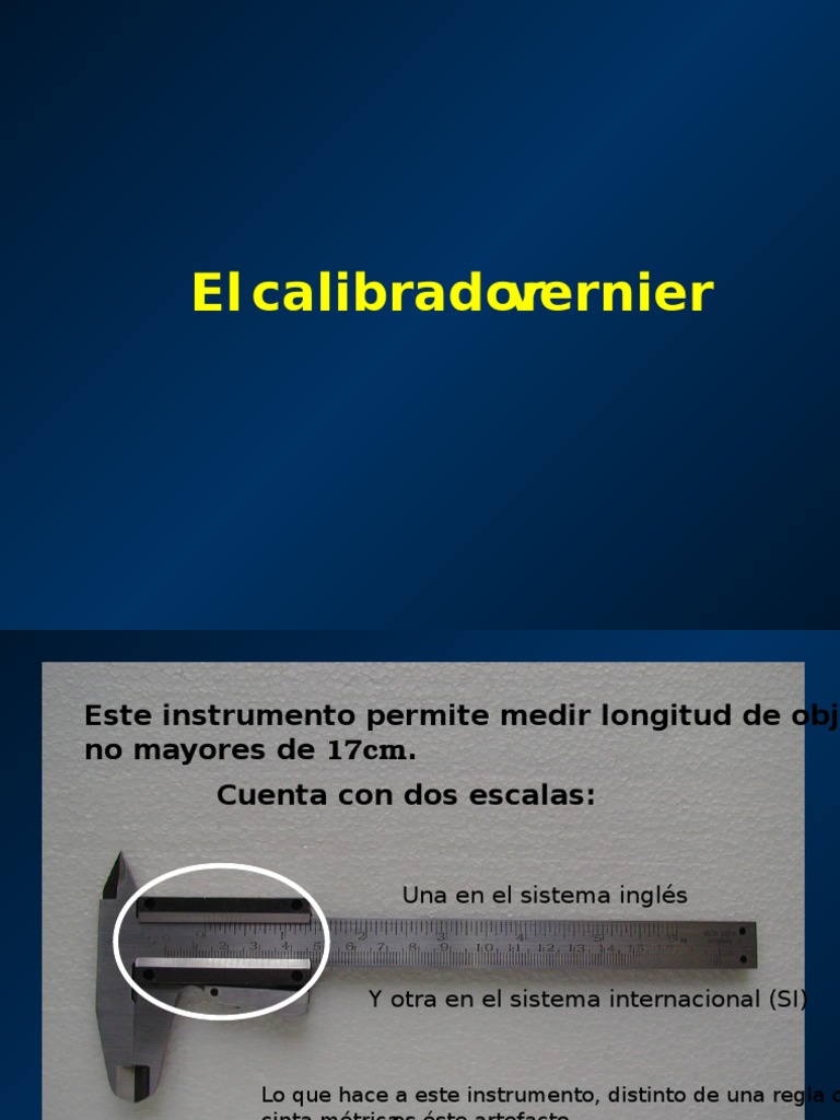 Calibrador Vernier | PDF | Notación | Observación científica