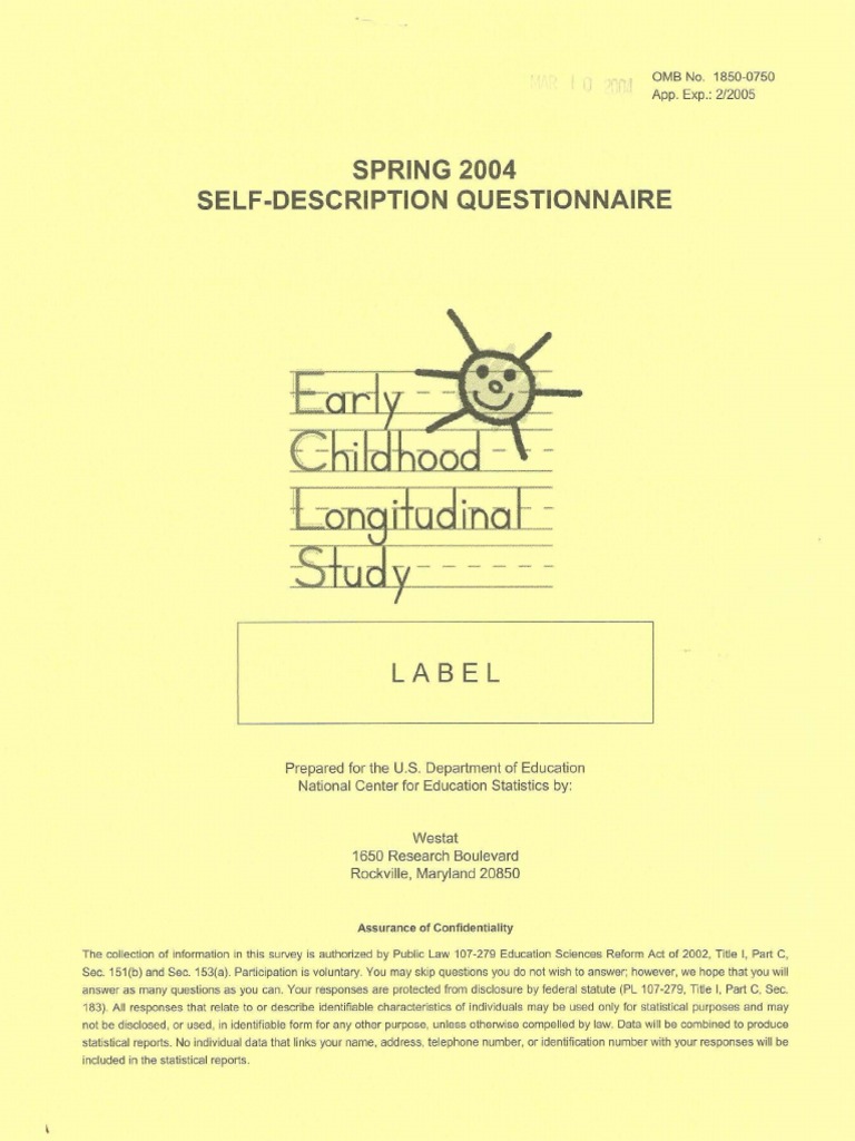 Childselfdescription - SDQ I Marsh | PDF | Survey Methodology | Questionnaire