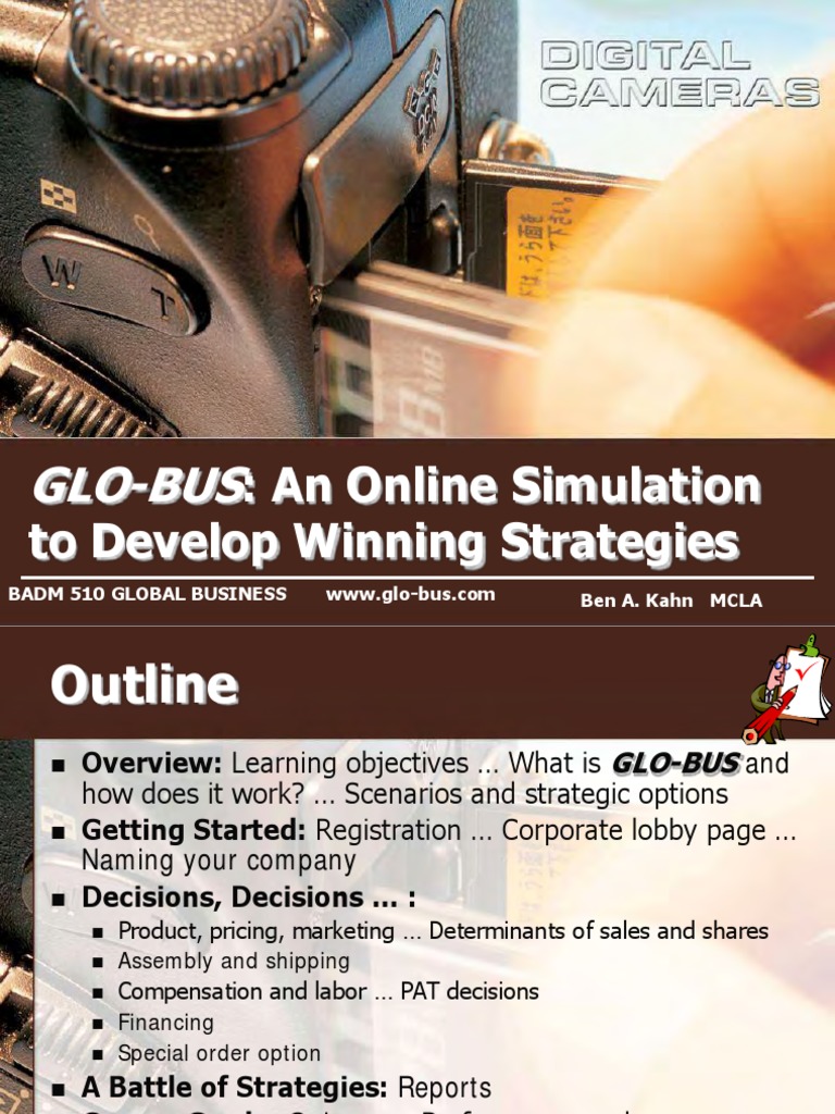Glo-Bus:: An Online Simulation To Develop Winning Strategies | PDF ...