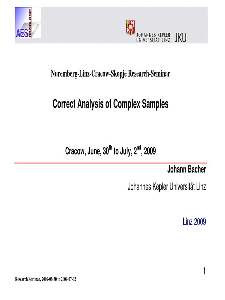 Complex Sample Analysis | PDF | Student's T Test | Regression Analysis