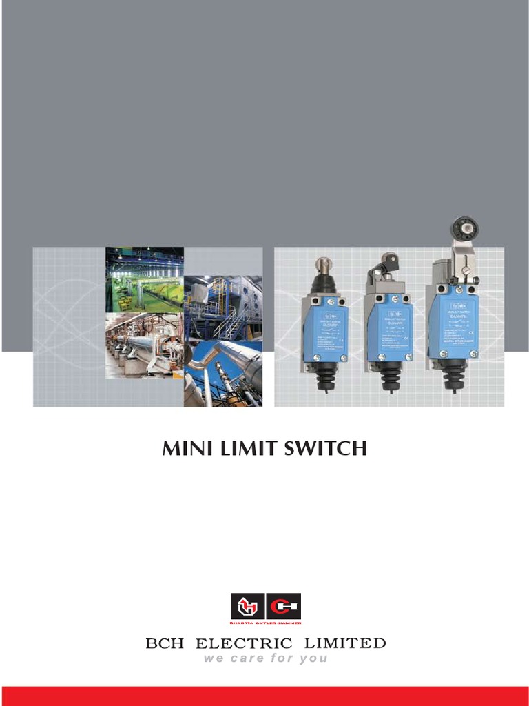 Mini BCH Make Limit Switches | PDF | Switch | Electrical Engineering
