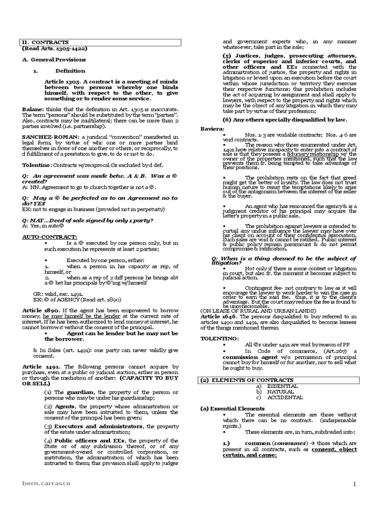 Understanding Contract Law Essentials | PDF | Offer And Acceptance ...