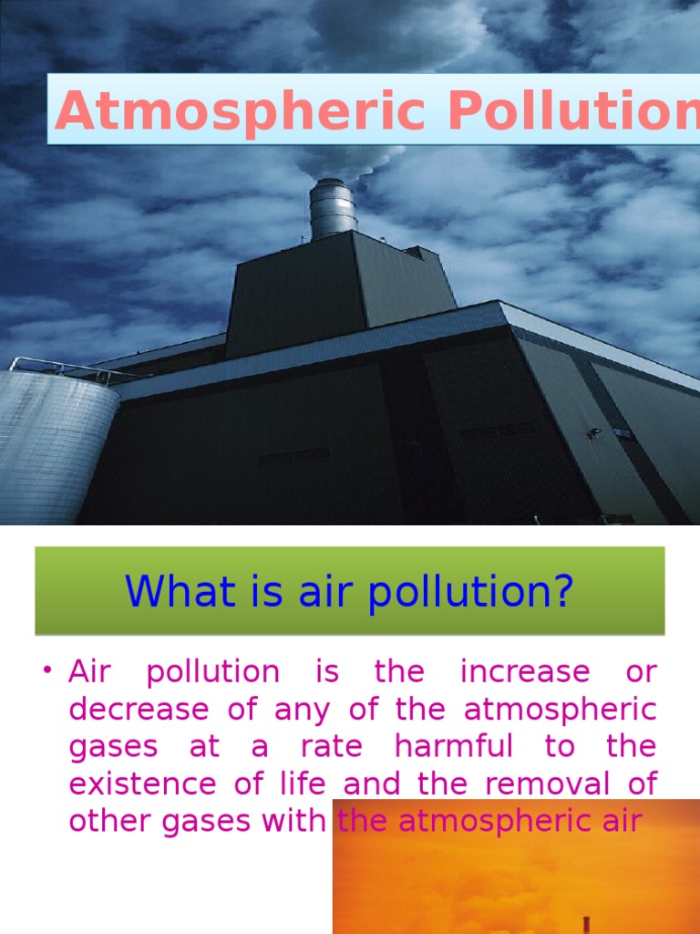 Air Pollution | PDF | Smoke | Atmosphere Of Earth