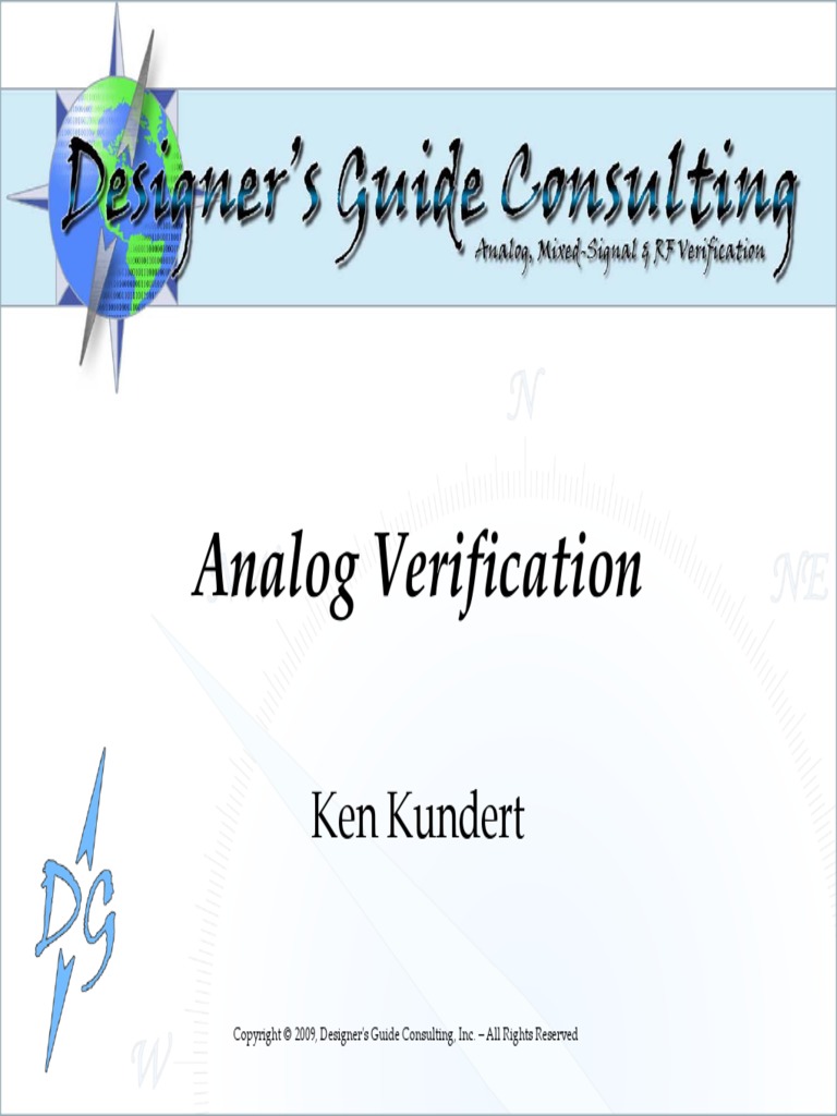 Analog Verification An Introduction Pdf Verification And Validation Integrated Circuit